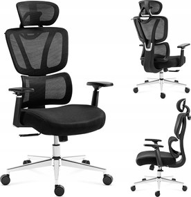 Otočné křeslo Ergonomické Kancelářské Bederní podpěra Expert 4.6 Black