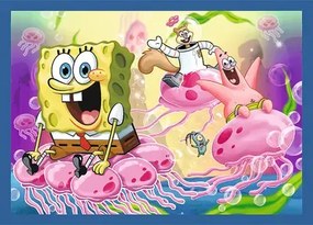 TREFL Puzzle SpongeBobův život 4v1 / 35+48+54+70 dílků / 28,5 x 20,5 c
