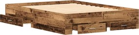 Rám postele Staré dřevo 140 x 190 cm Kompozitní dřevo 3333972