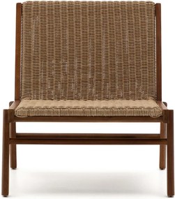 Dřevěné zahradní křeslo v přírodní barvě Itani – Kave Home