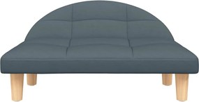 Pelíšek pro psy tmavě šedý 70 x 52 x 30 cm textil 171934