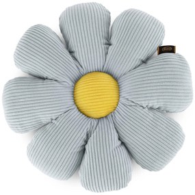 DĚTSKÝ DEKORAČNÍ POLŠTÁŘ FLOWER40 (FI) 37 CM STŘÍBRNÁ