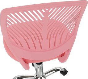 Dětská židle PIXIE - růžový polyester