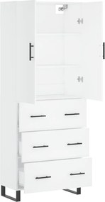 Skříň highboard bílá 69,5 x 34 x 180 cm kompozitní dřevo 3195867