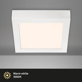 Briloner 7123-016 - LED Stropní svítidlo FIRE LED/12W/230V 3000K 17x17 cm bílá