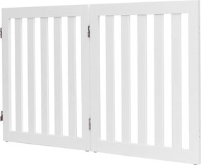 Costway Překážka pro psy, 60 cm vysoká, ochranná branka, dřevěná, skládací, 2