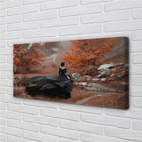 Obrazy na plátně Ženské podzimní hory 120x60 cm