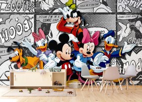 Vliesová fototapeta Mickey Mouse a Kamarádi, Disney | 360 x 270 cm | DFTDNXXL5010