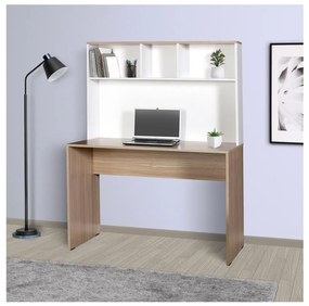 Adore Furniture Pracovní stůl 149x110 cm bílá/hnědá AD0023