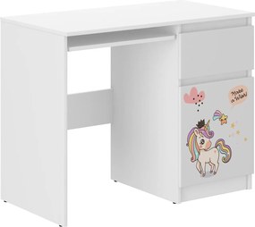 Wooden Toys Dětský psací stůl N-33 JEDNOROŽEC RAINBOW