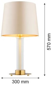 Argon 8541 - Stolní lampa HAMPTON 1xE27/15W/230V béžová