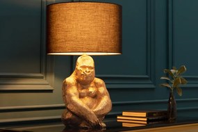 Noble Home Zlatá stolní lampa Gorilla