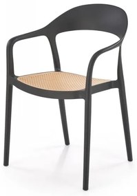 Židle- K530- Černá / Přírodní