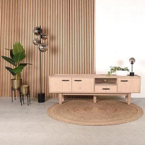 LABEL51 Dřevěný TV stolek CALI světlý FU-88.026
