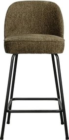 Khaki sametová barová židle (výška sedáku 64 cm) Vogue – WOOOD