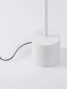 LED bílo-černá stojací lampa Vetro