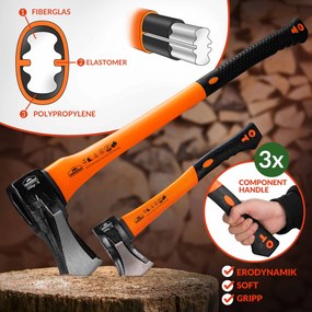 Gardebruk Set seker TOMS sekera a štípačka, 2ks, černá/oranžová
