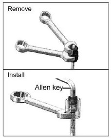 Klíče pro vyšroubování a zašroubování závrtných šroubů / šteftů VT01927