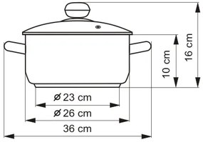 KOLIMAX - české nerezové nádobí Rendlík s poklicí KOLIMAX CERAMMAX PRO STANDARD - granit černý, 26 cm, 4,5 l