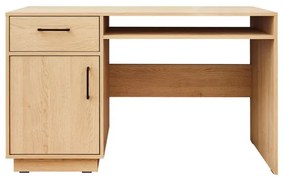 PC stolek Maryann MR04, Barva dřeva: bílá lux / dub sušenkově hnědý + bílá lux