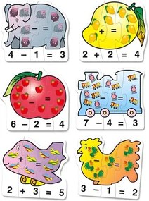 BINO Puzzle Hraj si a počítej / 60 dílků / od 3 let