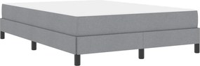 Postel s boxspringem Světle šedá 140 x 190 cm textil 3398486