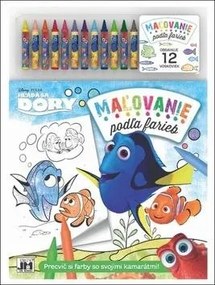 Omalovánky malování podle barev hledá se dory: procvič si barvy se svými kamarády!