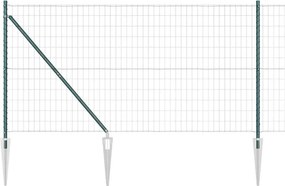 Evropský plot se hroty 10 x 1,2 m Ocel potažená PVC Zelená 3350556