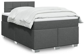 Box spring postel s matrací tmavě šedá 120x200 cm textil 3288156