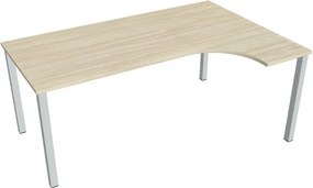 Kancelářský stůl Hobis Ergo levý UE 1800L, deskaakát, černá černá