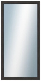 DANTIK - Zarámované zrcadlo - rozměr s rámem cca 60x120 cm z lišty 4020 hnědá (2767)