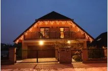 DecoLight SR-036267 Prodlužovací rampouchy PROFI 230V 76 LED teplá bílá