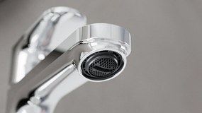 Hansgrohe Rebris S, vysoká umyvadlová baterie 240 s odtokovou soupravou s táhlem, CoolStart, chromová, 72580000