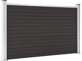 Plotový dílec WPC 180 x 105 cm černý 148975