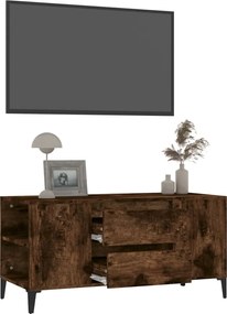 vidaXL TV skříňka 102x44,5x50 cm kompozitní dřevo [819609] Barva: Betonová šedá