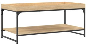 Konferenční stolek dub sonoma 100 x 49 x 45 cm kompozitní dřevo - Default Title