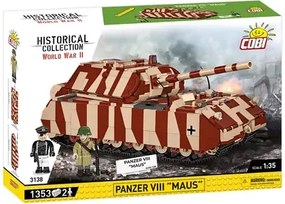 COBI 3138 II WW Panzer VIII MAUS, 1:35, 1353 k, 2 f