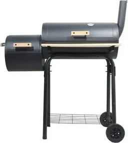 Cattara Gril na dřevěné uhlí SMOKIE s udírnou / Rošt: 61 x 30 cm