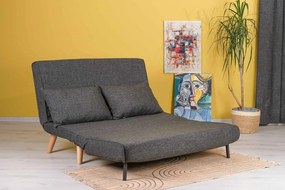 Designová rozkládací pohovka Felicitas 120 cm tmavě šedá