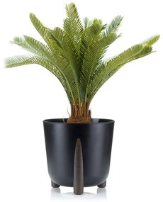 PLASTOVÝ KVĚTINÁČ MOSS ECO 32X34 CM ČERNÁ