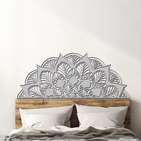 dřevo života Mandala k posteli POTĚŠENÍ Rozměry (cm): 160x64, Barevný vzor: Šedá