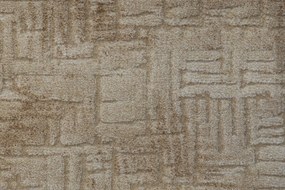Metrážový koberec bytový Groovy 33 béžový - šíře 3 m