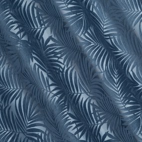 ZÁVĚS NA KROUŽCÍCH LIVIA 140X250 CM TMAVĚMODRÁ