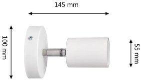 LED Nástěnné bodové svítidlo TUNE 1xGU10/4,8W/230V bílá