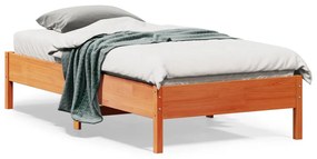 Rám postele voskově hnědý 75 x 190 cm masivní borovice