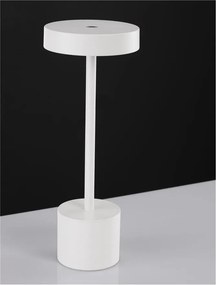 NV 9002863 Venkovní stolní lampa FUMO bílý hliník a akryl LED 2W 3000K 220-240V 163st. IP54 vypínač na těle / USB kabel - NOVA LUCE