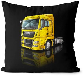 Polštářek Kamion – výběr barvy (Velikost: 40 x 40 cm, Barva kamionu: Žlutá)