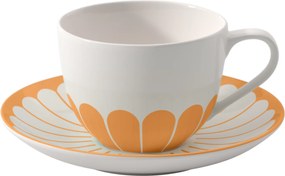 Villeroy&Boch Villeroy & Boch Fleur Soleil kávový šálek s podšálkem