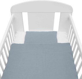 Mušelínový set s výplní New Baby 80x70 cm modrý