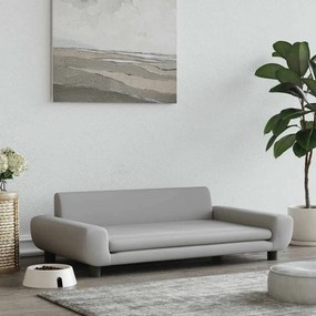 Pelíšek pro psy světle šedý 100 x 54 x 33 cm samet 171982